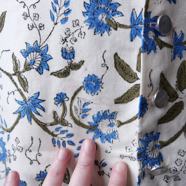 Men's 1770's Block Print Waistcoat in Chest 43 - Second – Townsends