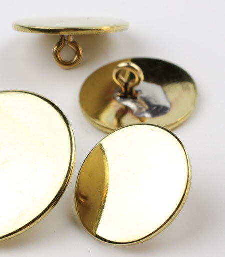 Flat Brass Buttons Small 5 Pack – Townsends