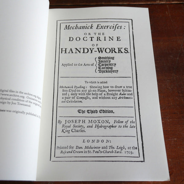 Mechanick Exercises – Townsends