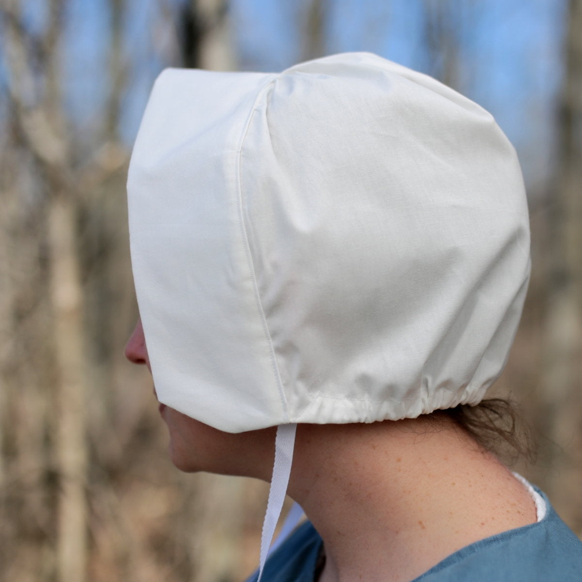 Ladies’ Colonial Cap - White Cotton – Townsends