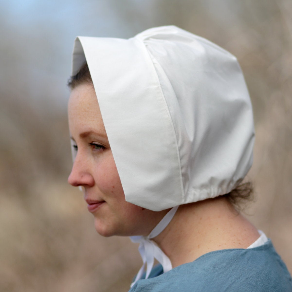 Ladies’ Colonial Cap - White Cotton – Townsends
