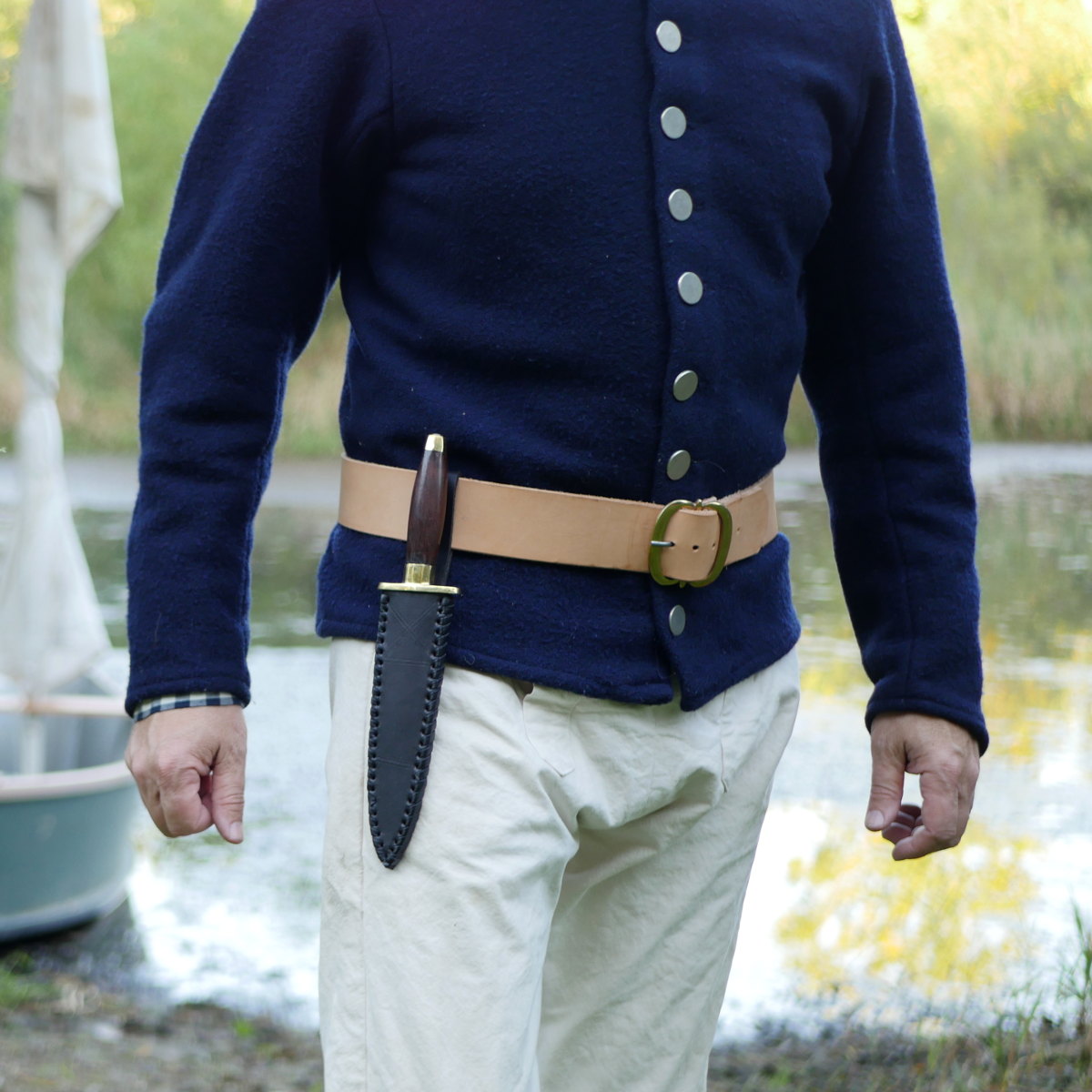 Leather Belt with Brass Buckle – Townsends