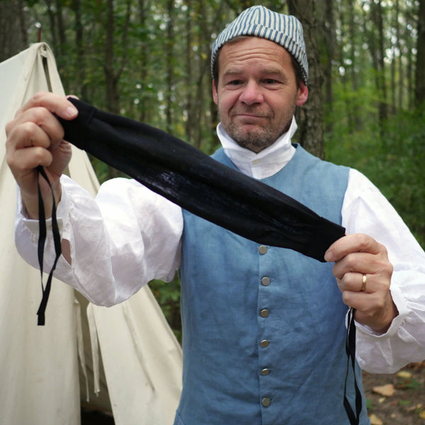 Black Linen Neck Stock – Townsends