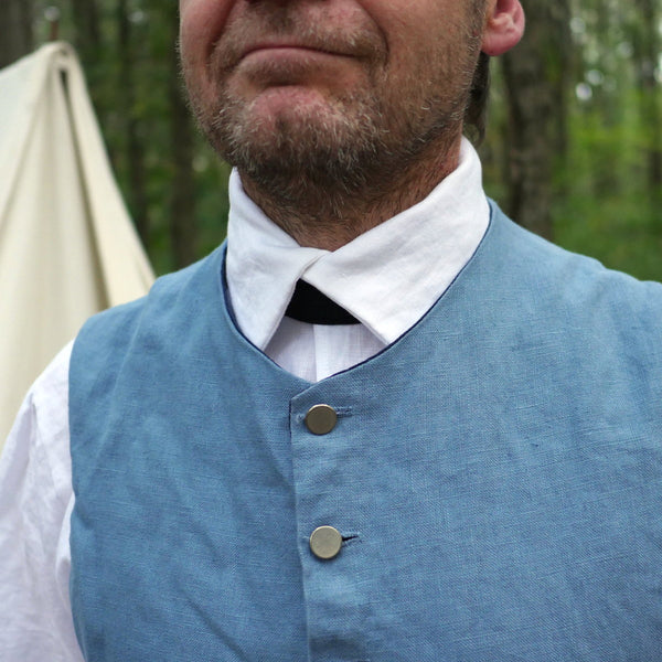 Black Linen Neck Stock – Townsends