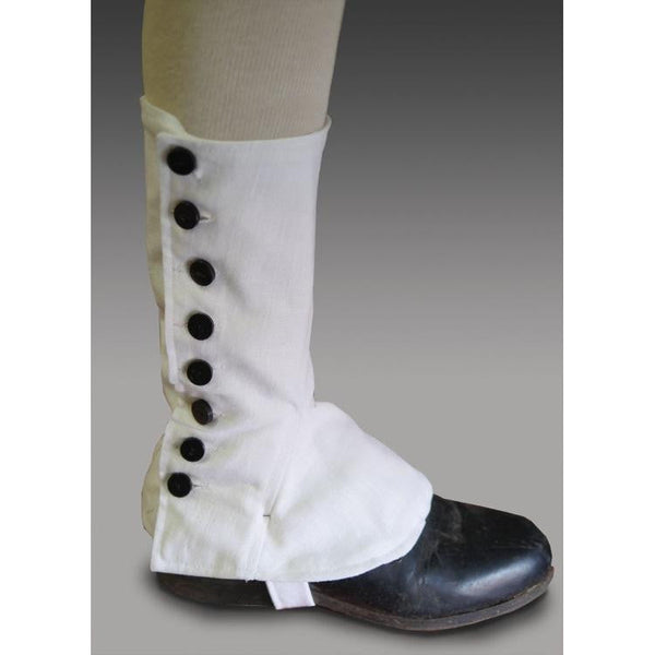 Half-Length Spatterdashes in White – Townsends